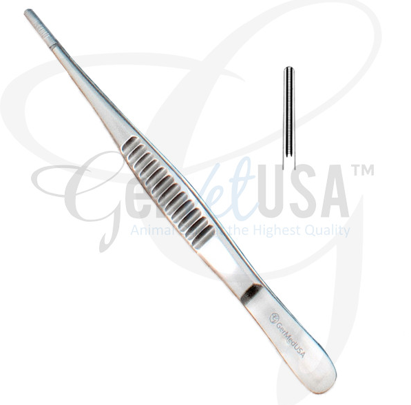 Debakey Tissue Forceps 2.5mm Wide Tips 7" – Elite Vet Products
