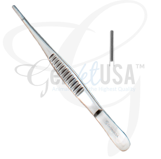 Debakey Tissue Forceps 2.5mm Wide Tips 6" – Elite Vet Products
