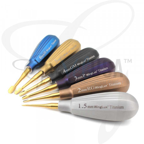 Winged Luxating Elevator Titanium - Color Coated – Elite Vet Products